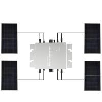 China Aluminum Alloy Solar Panel Micro Inverter Silver Wifi 1600W Household Solar Inverter for sale