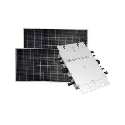China Photovoltaic Power Micro Inverter Solar System 220V 1400W Grid Connected Wifi for sale