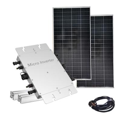 China Aluminum Alloy Grid Tie Inverter 1200w Silver Cable Micro Inverter 1200w for sale
