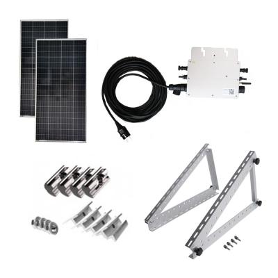 China Mono Crystalline Solar Panel Inverter 3.5Kw Silver Balcony Solar Panel for sale