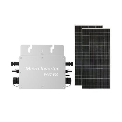 China Aluminium Alloy Silver Micro Inverter 600w 230V Solar Power Inverter for sale