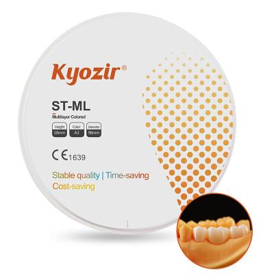 China ST-ML CAD CAM Open Systems Multilayer Zirconia Block Super Translucency for sale