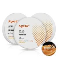 China ST-ML Dental Zirconia Discs 95mm Translucent for Open CAD CAM Milling System for sale
