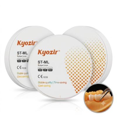 China ST-ML Dental Zirconia Discs 95mm Translucent for Open CAD CAM Milling System for sale