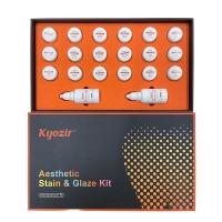China Natural Glow Ceramic Zirconia Staining Glazing Kit 18 Color For Dental Lab for sale