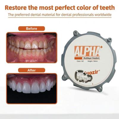 China Alpha+ Zirconia Cad Cam Blocks All In One Solution For Dental Cad Cam for sale