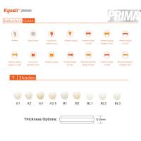 China China Zirconia Blank Prima+ 2-in-1 Dental Zirconia Disc Multilayer Ultra Gradient CAD/CAM Solution for sale