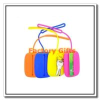 China Flexible Shock Proof Silicone Card Holder Compact And Portable With Key Ring for sale
