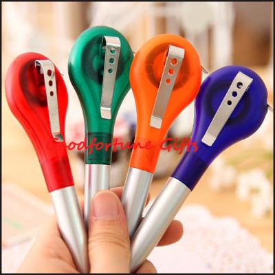 China Construction Industry Twist Ballpoint Pen With Clip Plastic Ballpoint Pen 14.5cm Long for sale
