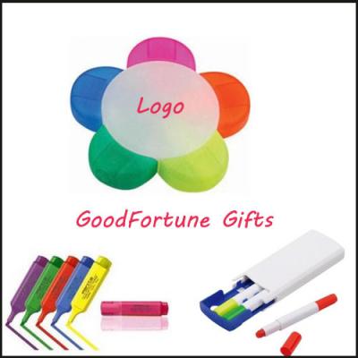 China Flower Shape Highlighter Ballpoint Pen Customed Logo Advertising Ballpoint Pen Gifts Favor for sale