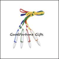 China Versatile Use Personalized Ballpoint Pens Gift Retractable Lanyard Pen For Trade Shows for sale