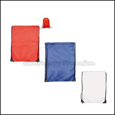 China Eco Promotional Nylon Drawstring Backpack Travel Camp Bag Customized 44×33.7cm for sale