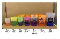 China Personalized Plastic Beer Cups Color Changing Stadium Cups 130ml 180ml 260ml 320ml for sale