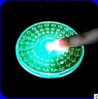 China Sleek Design Acrylic Round Led Coaster Lights Lightweight For Party Club for sale