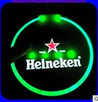 China Sleek Design Acrylic Round Led Coaster Lights Lightweight For Party Club for sale