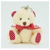 China Easy Carrying Plush Teddy Bear Keychain Custom Promotional Keyrings Detachable Design for sale