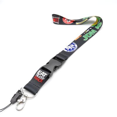 China Sublimation Custom Polyester Lanyards Double Sided Printing Phone Neck Lanyard for sale
