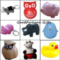 China Relaxation Elephant Stress Ball Customizable Animal Shaped Stress Toys 2.5 Inches for sale