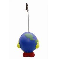 China Logo Printed Soft Card Holder Foam Stress Ball With Clip For Party 2.5inches for sale
