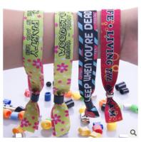 China Adjustable Custom Sports Bracelets Polyester Sports Wrist Bracelet Tear Resistant for sale