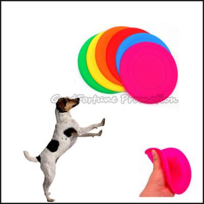 China Soft Rubber Training Dog Flying Disc Soft Dog Frisbee Aerodynamic Design for sale