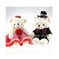 China Memorable Bride And Groom Teddy Bears Wedding Teddy Bear Gifts Customizable 32×25cm for sale
