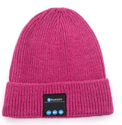 China Trendy Embroidered Knit Hat Winter Warm Hat Cuffed Various Colors for sale