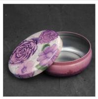 China Full Color Custom Promotional Packaging Tin Can Candy Metal Tin Storage Box With Hinged Lid for sale