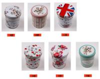 China Full Color Custom Promotional Packaging Tin Can Candy Metal Tin Storage Box With Hinged Lid for sale