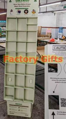 China Personalization Supermarket Corrugated Display Stand Customizable Greeting Card Display Rack for sale