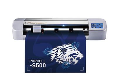 China 500mm Wide Format Vinyl Cutter Machine , Vinyl Letter Cutting Machine With Camera Positing for sale