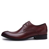 China Business Comfortable Mens Dress Shoes , Summer Mens Brown Lace Up Dress Shoes for sale