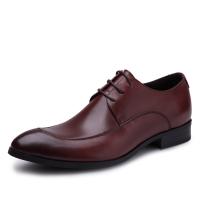 China Business Comfortable Mens Dress Shoes , Summer Mens Brown Lace Up Dress Shoes for sale