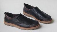 China Full Grain Leather Casual Shoes Soft Comfortable Driving Shoes For Men for sale