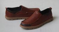 China Full Grain Leather Casual Shoes Soft Comfortable Driving Shoes For Men for sale