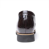 China Stealth Increase 6cm Elevator Men Shoes Genuine Leather Black Lace Up Dress Shoes for sale