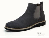 China Rubber Outsole Mens Suede Desert Boots Genuine Leather Mens Casual Leather Boots for sale