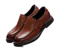 China Business Soft Sole Formal Shoes , Slip On Mens Brown Leather Driving Shoes for sale
