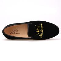 China Red Bottom Mens Velvet Loafers Rubber Outsole Color Customized For Business for sale