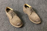 China OEM Oxford Style Men Business Casual Shoes , Genuine Leather Lace Up Derby Shoes for sale