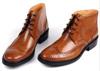 China Autumn / Spring Mens Ankle Boots Mens Real Leather Chelsea Boots for sale