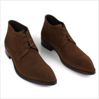 China ODM Mens Chelsea Suede Boots , Black / Brown Mens Lace Up Casual Shoes for sale
