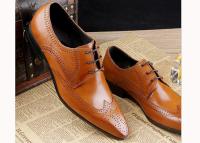 China Formal Oxford Men Brogue Shoes Cow Leather Plain Toe Classic Men Shoes for sale