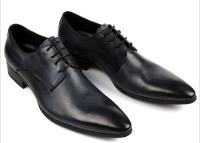 China White Leather Men'S Wedding Dress Shoes Comfortable / Breathable / Warm With Calfskin for sale