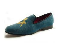 China Masonic Shoes Mens Velvet Loafers Black Prince Parchment - Dressed Leather Casual Loafers for sale