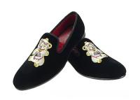 China Informal Flat Mens Velvet Loafers Key Drawn Style Men Business Casual Shoes for sale