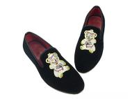 China Informal Flat Mens Velvet Loafers Key Drawn Style Men Business Casual Shoes for sale