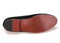 China Casual Slipper Mens Velvet Loafers With Custom Skull Embroidery Decoration for sale