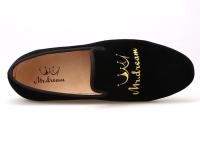 China Male Footwear Mens Velvet Loafers Embroidery OEM Flat Casual Shoes For Party for sale