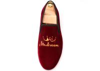 China OEM Mens Velvet Loafers Embroidered Flat Casual Shoes Male Footwear For Party for sale